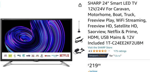 Best 12V TV for Caravan and on / off grid | Practical Caravan Forums
